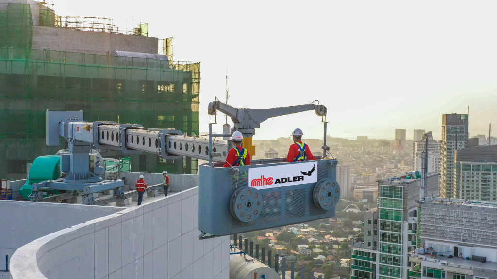 Gondola Mounted on Sky Suites, One of the Tallest Residential Buildings ...